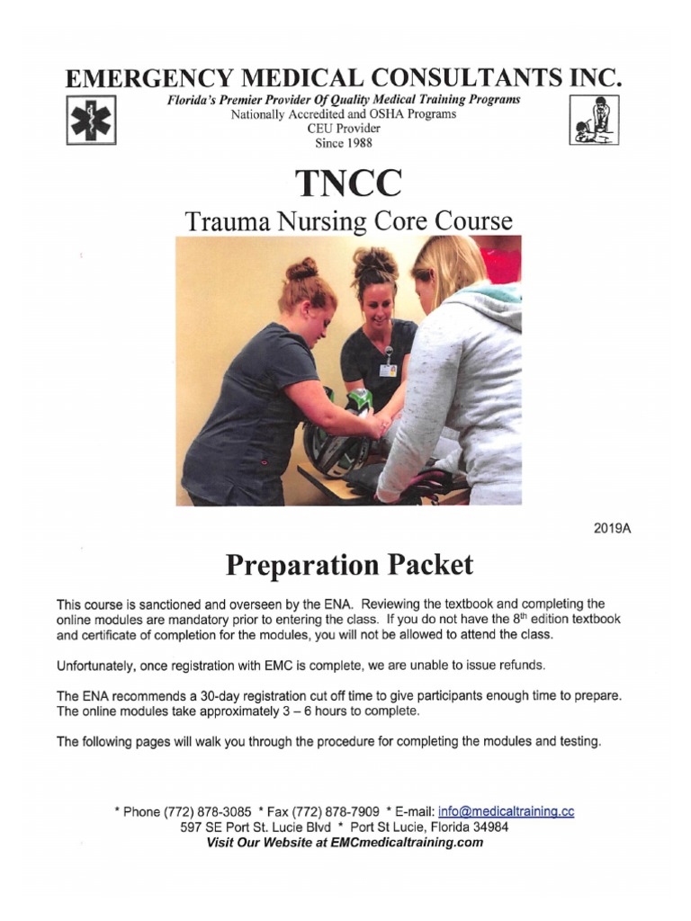 TNCC 8th Edition Full 2019a New | PDF
