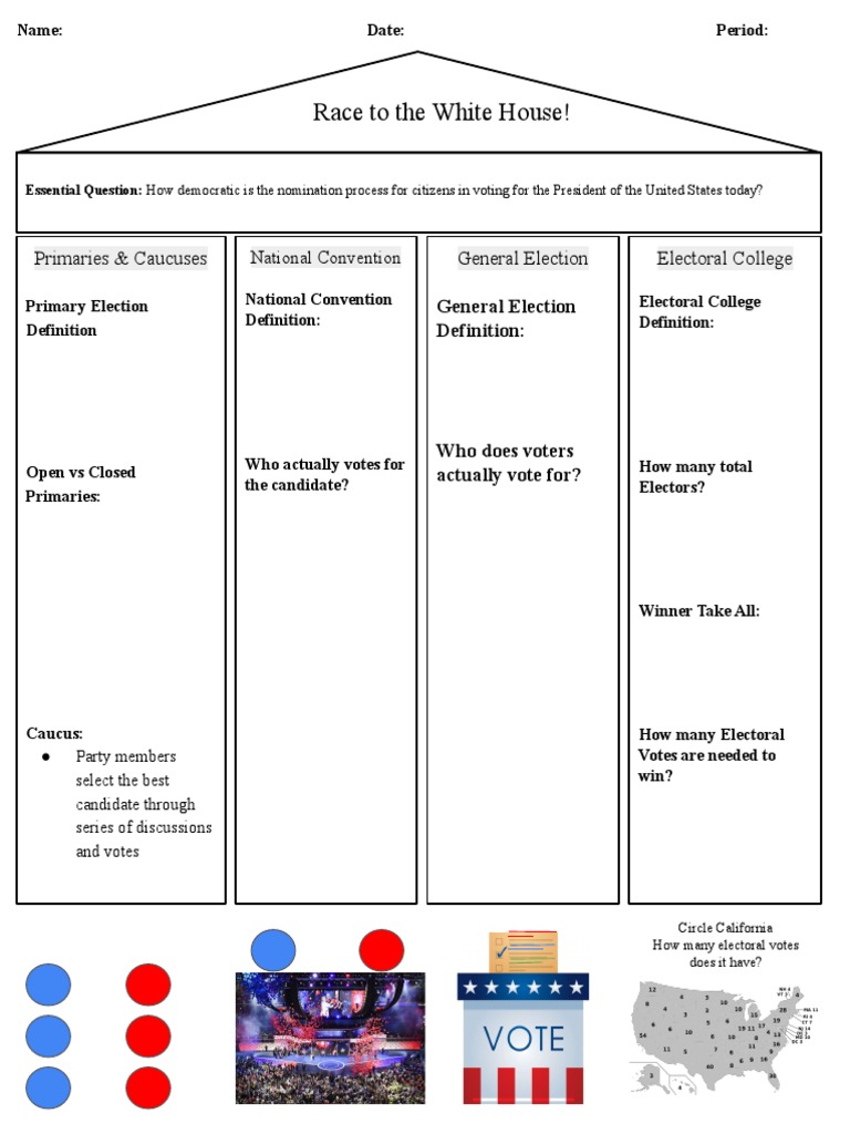 Race To The White House Go | PDF | Primary Election | United States ...