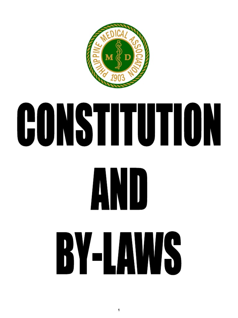 PMA Constitution and by Laws | PDF | Constitutional Amendment | Supermajority