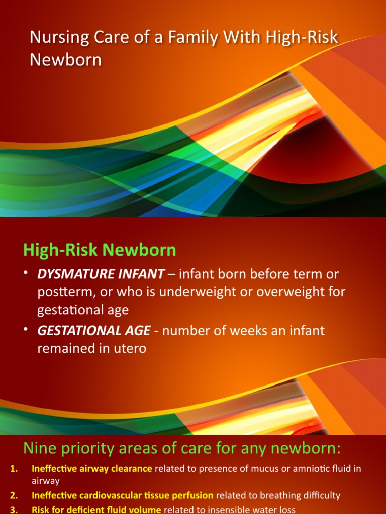 Nursing Care of High-Risk Newborns | PDF | Preterm Birth | Respiratory ...