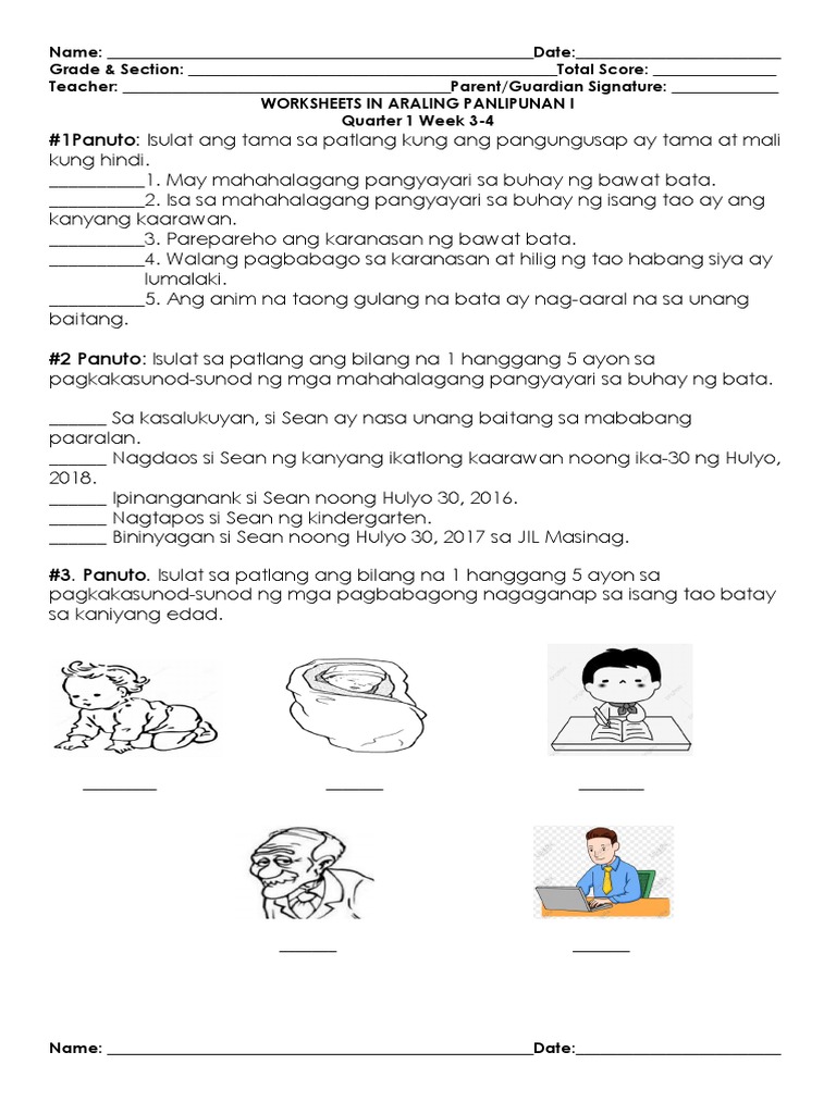 Worksheets q1 w2 MTB AP | PDF