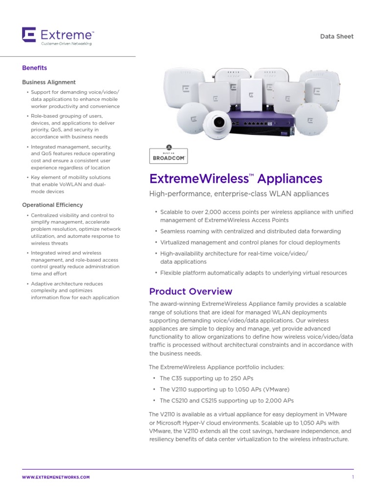 Wireless Controllers Data Sheet | PDF | Computer Network | Wireless Network