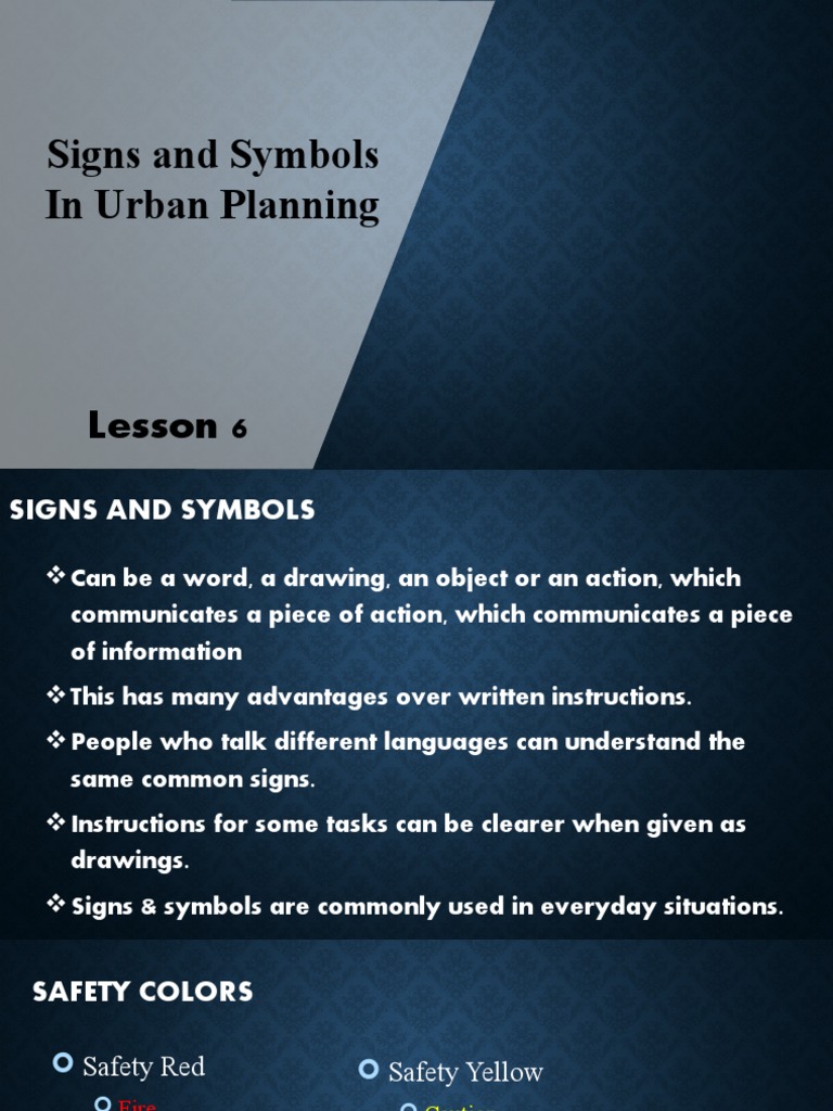 Urban Safety Signs and Symbols | PDF | Road Transport | Transport Safety