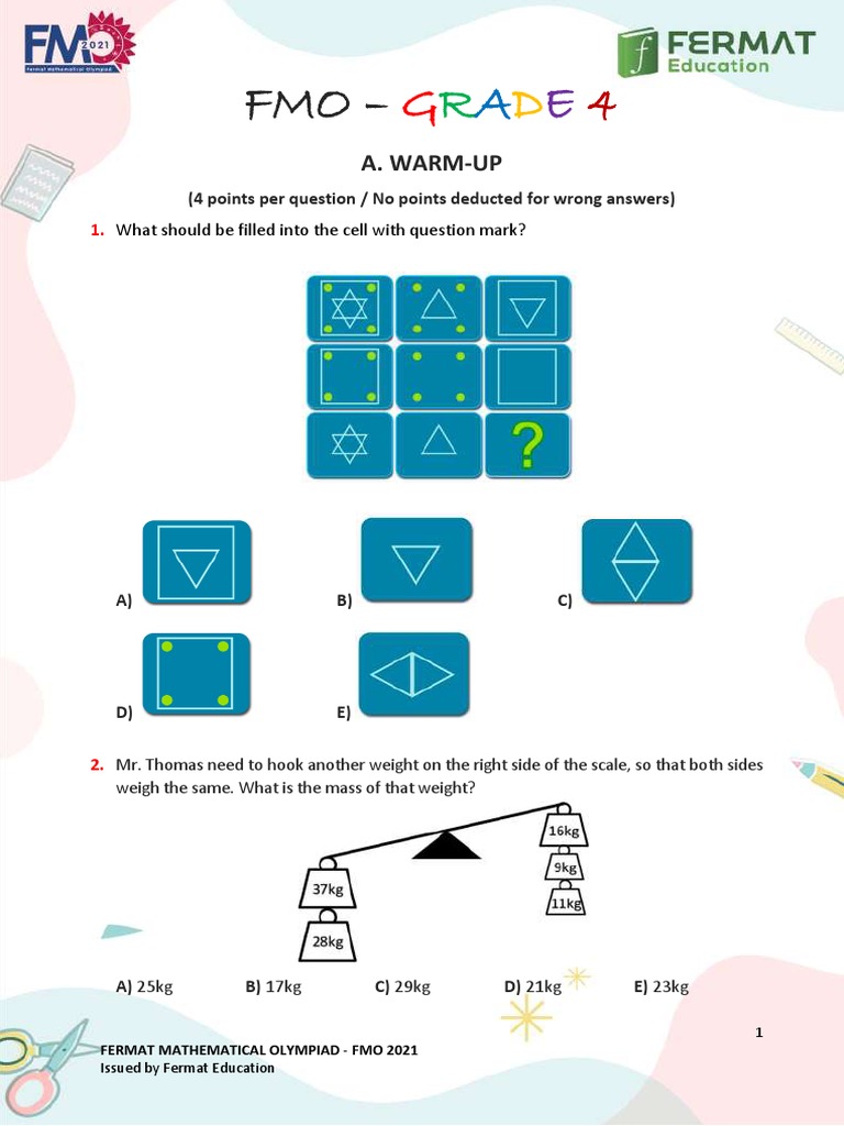 FMO. GRADE 4 (For School Year 2022-2023) | PDF