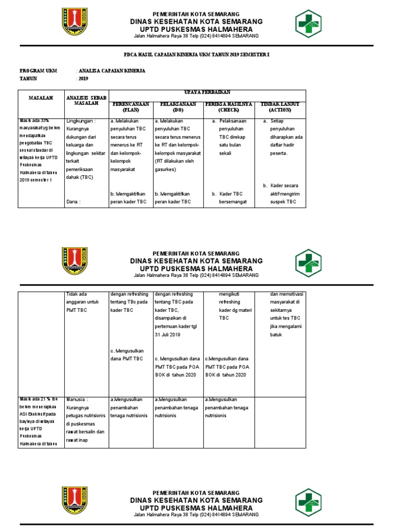 Pdca-Perbaikan-Kinerja-Ukm Ukp | PDF