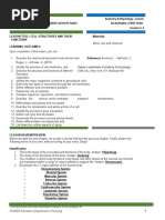 Chapter 3 ANATOMY AND PHYSIOLOGY CELL STRUCTURE & FUNCTION | PDF | Cell ...