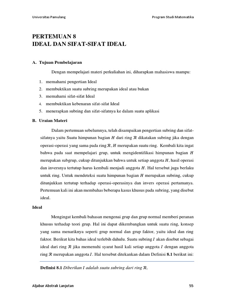 Ideal | PDF