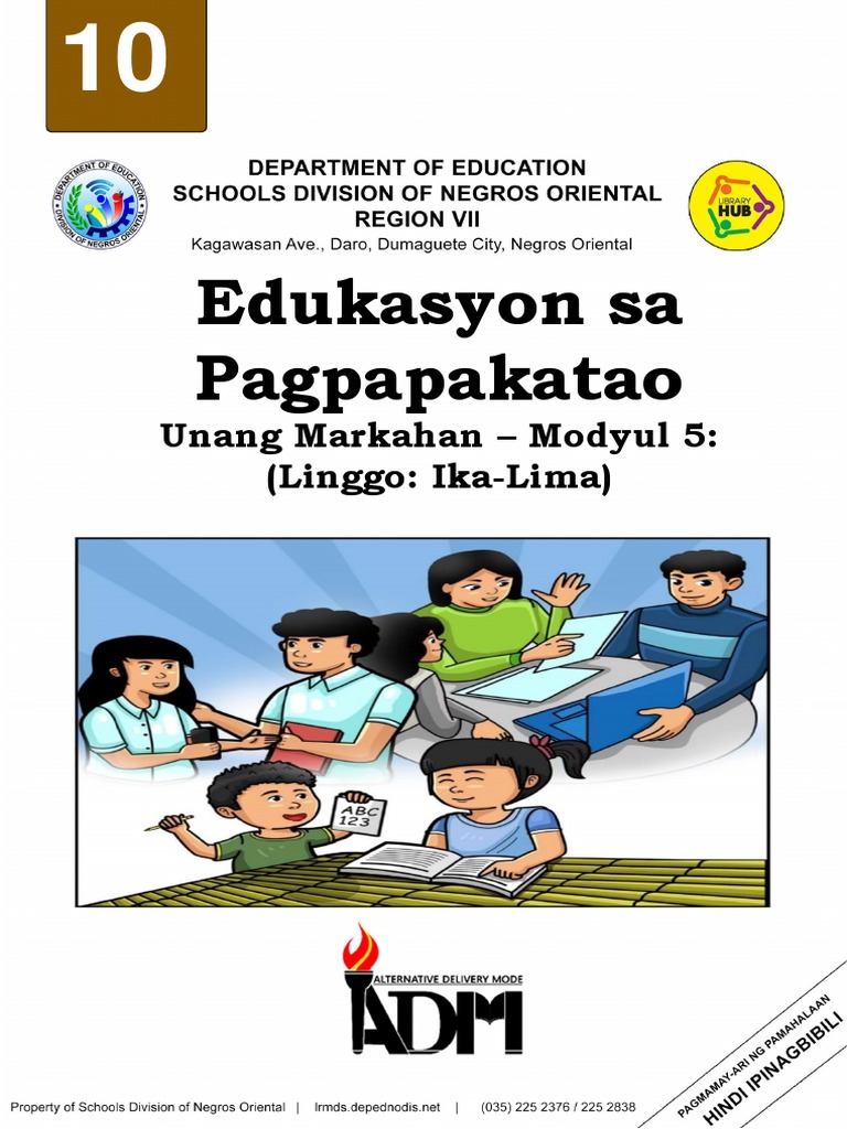 ESP10 Q1 Modyul 5 Ika Limang Linggo | PDF