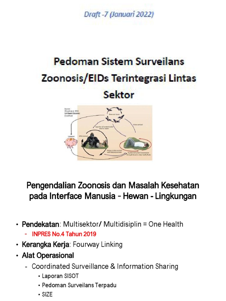 Pedoman Sistem Surveilans Zoonosis EIDs Terintegrasi | PDF