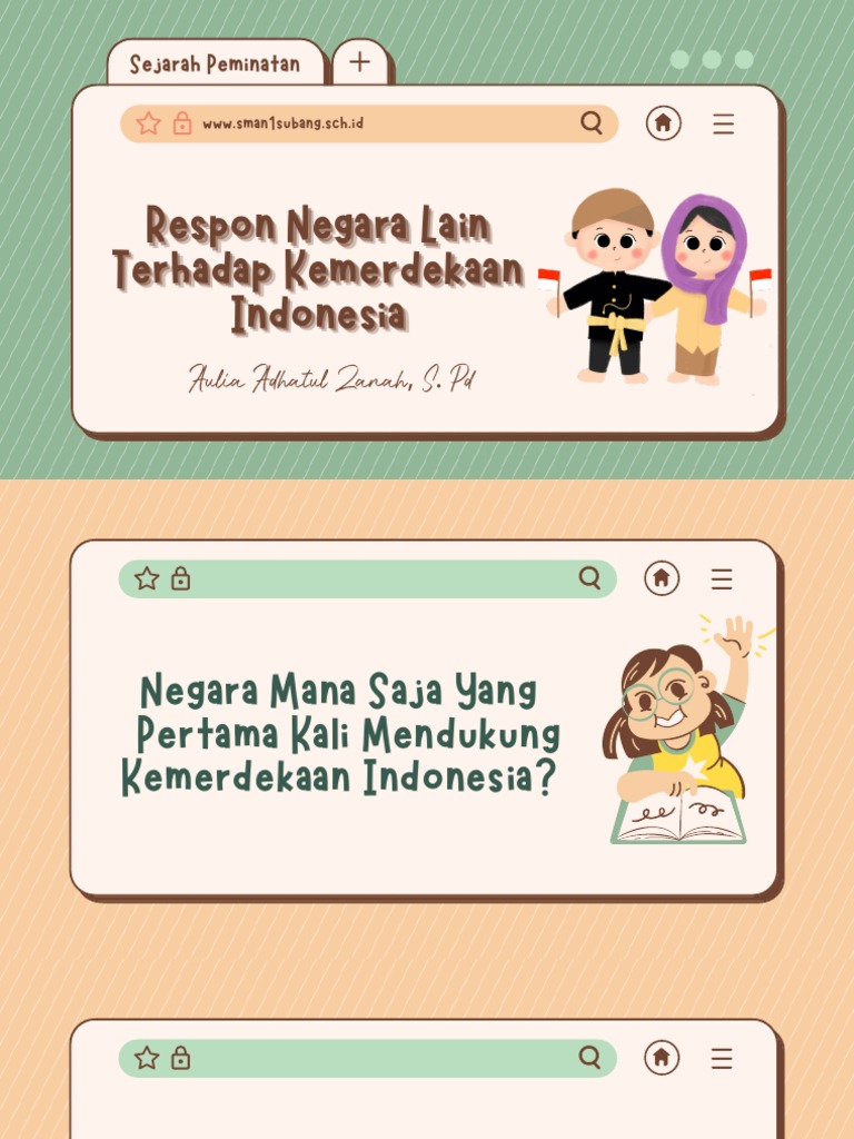 Powerpoint Negara Yang Mendukung Kemerdekaan Ind | PDF