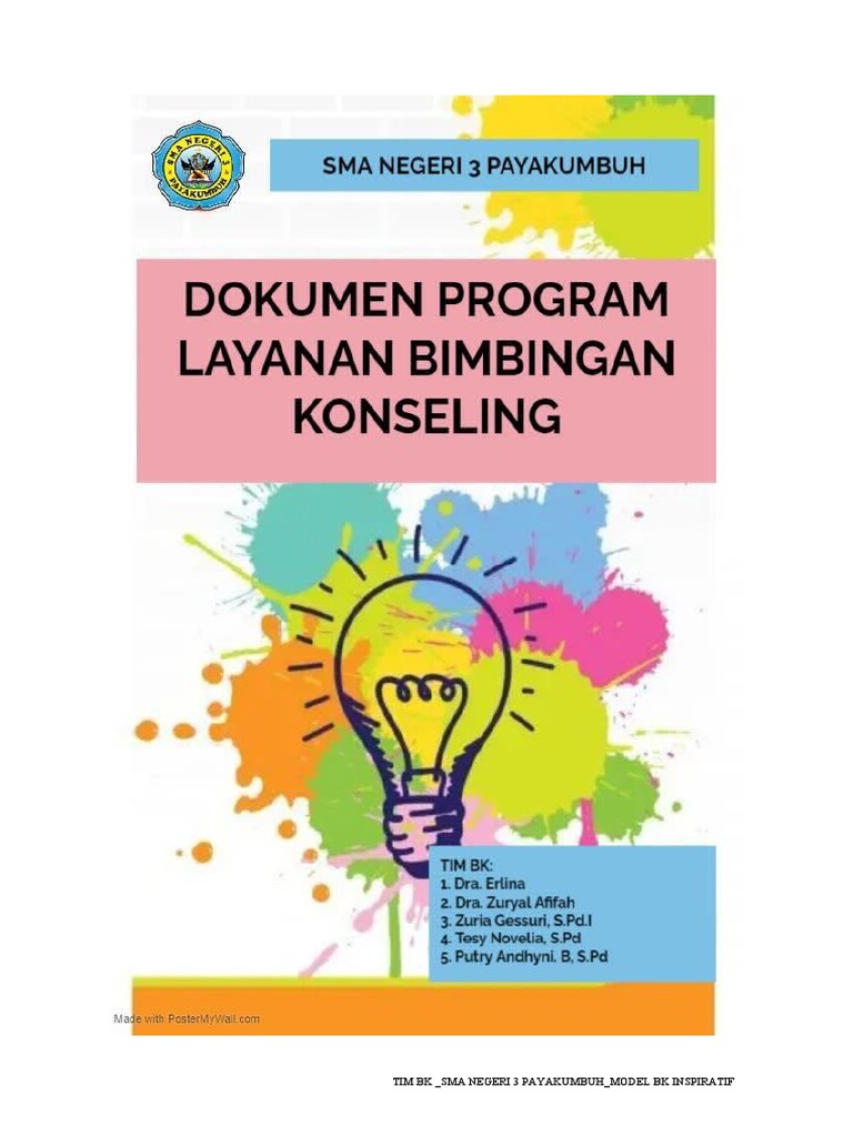 Dokumen Program Layanan BK PDF | PDF | Karier & Perkembangan | Seni