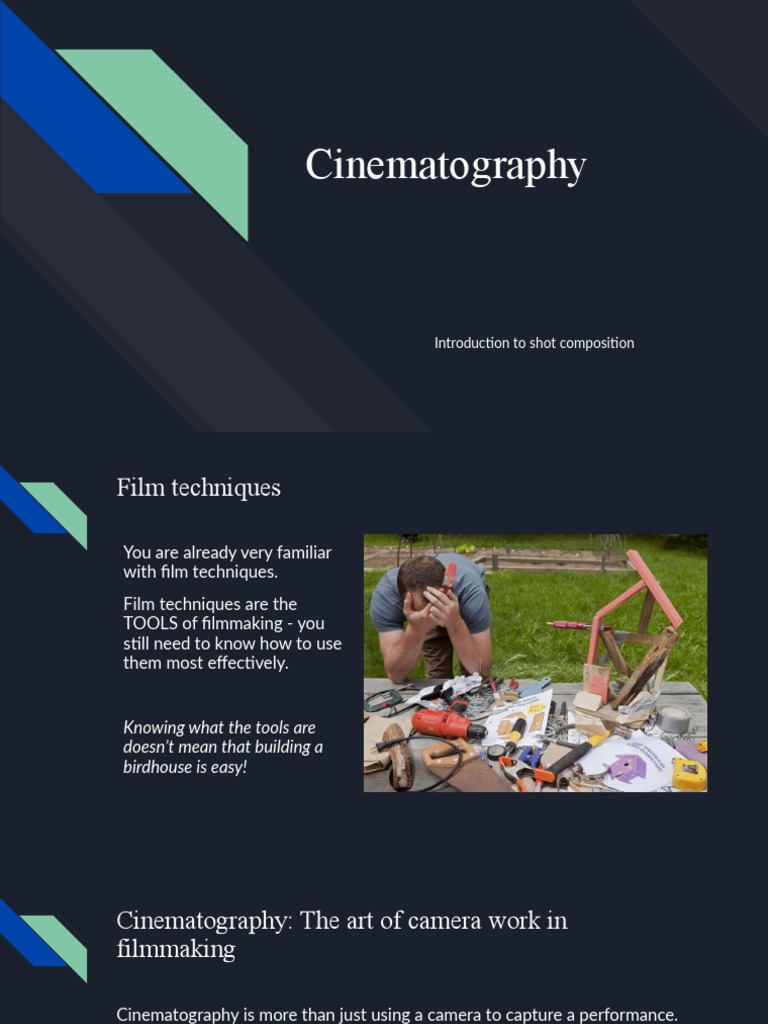 Cinematography - Introduction To Shot Composition | PDF | Composition ...