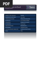 Factset Keyboard Shortcuts For Excel | PDF | Spreadsheet | Microsoft Excel
