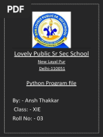 Python 1 To 16 Practical | PDF | Method (Computer Programming ...