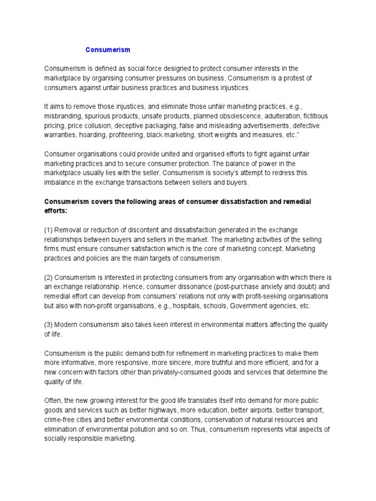 Business Environment Unit 3 Consumerism | PDF | Consumer Protection | Consumerism