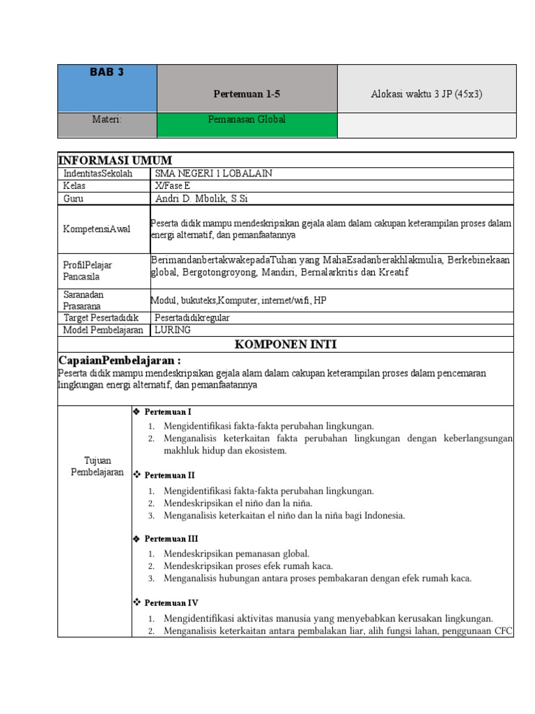 Modul Fisika Bab 3 Oke | PDF