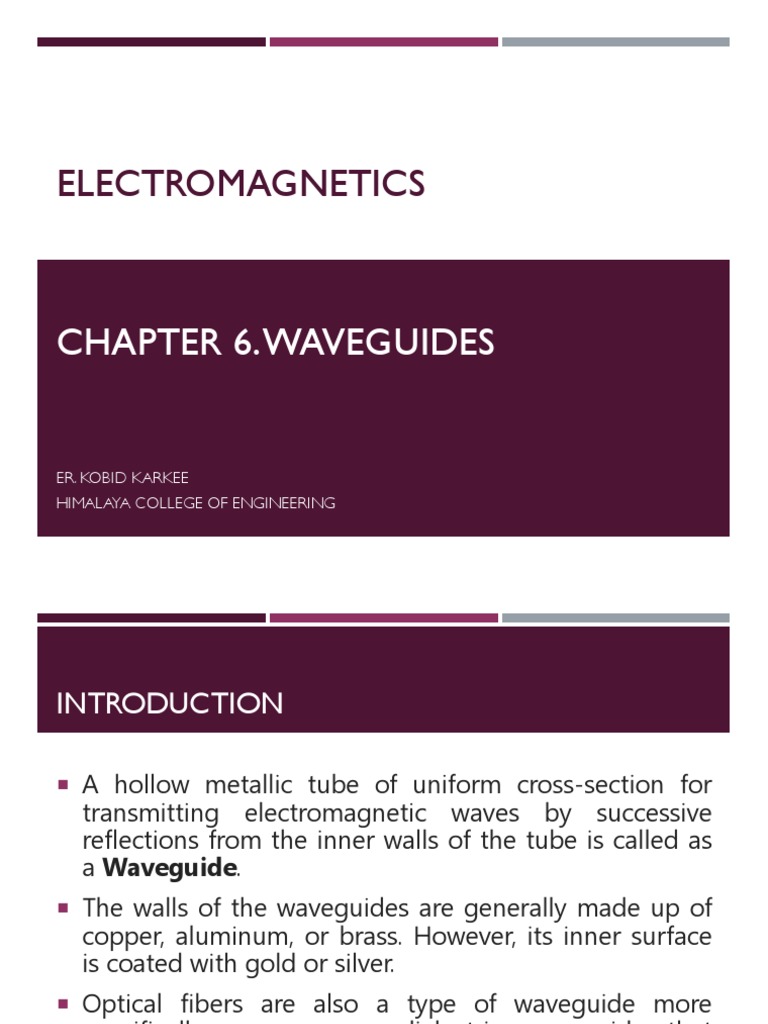 Chapter 6 | PDF | Waveguide | Transmission Line
