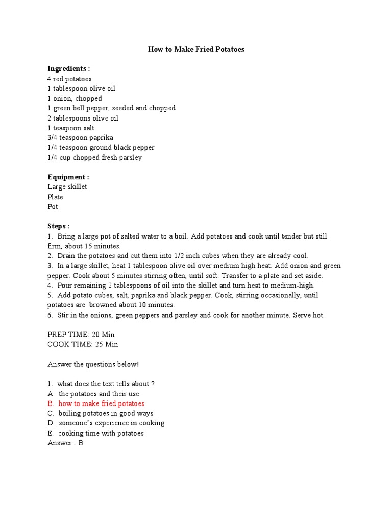 Procedure Text | PDF | Ice Cream | Foods