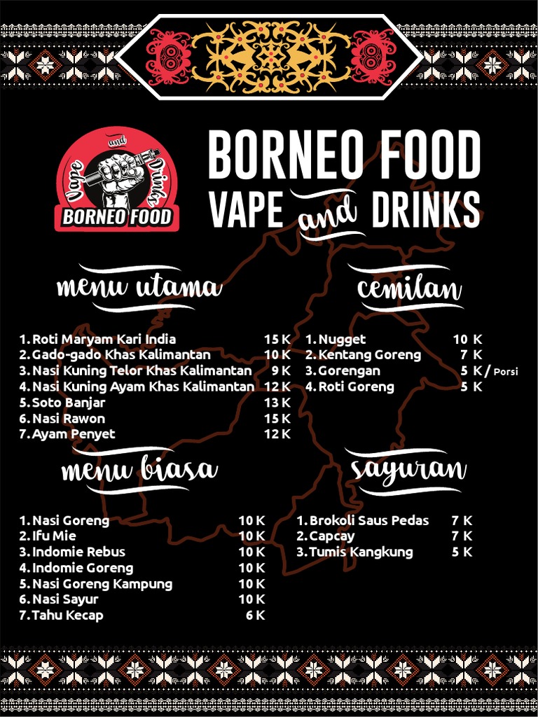 Menu Borneo | PDF