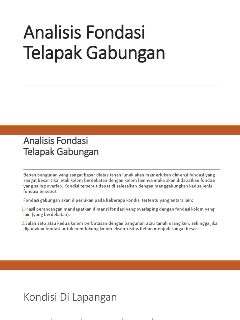 Analisis Fondasi Gabungan untuk Bangunan | PDF | Metode & Bahan Ajar