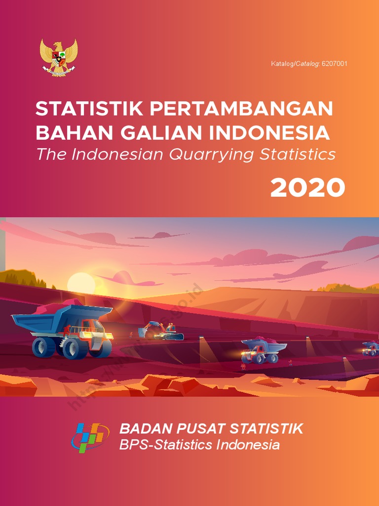 Statistik Pertambangan Bahan Galian Indonesia 2020 | PDF