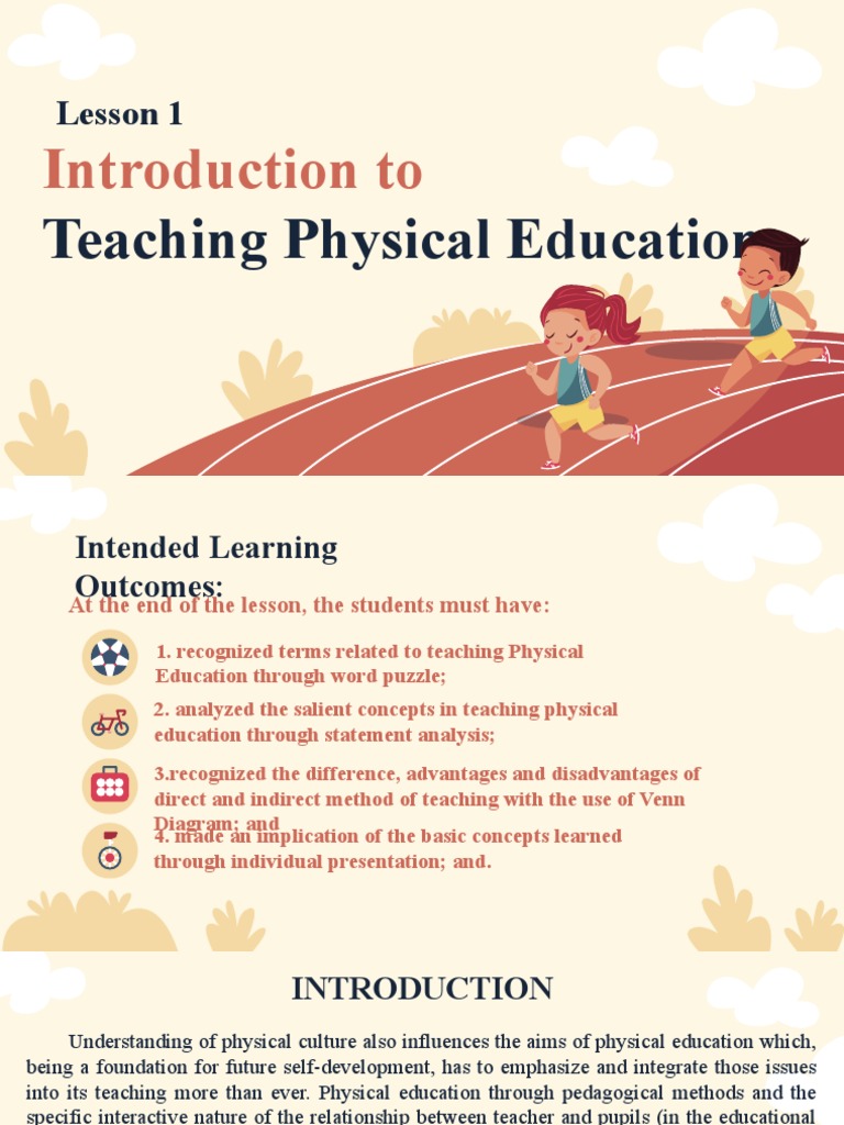 BPed 116 Lesson1 | PDF | Teaching Method | Teachers