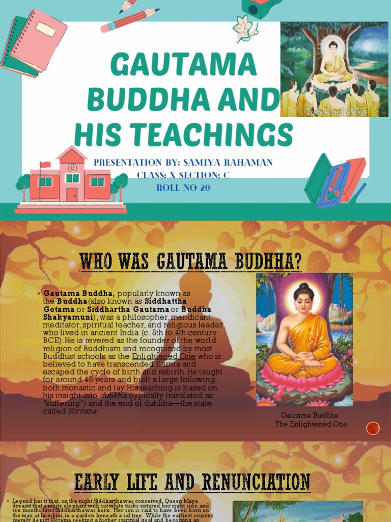 Gautama Buddha: Life and Teachings | PDF | Gautama Buddha | Four Noble ...