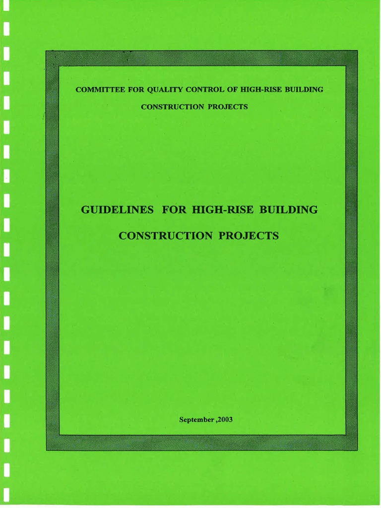 CQHP Guidelines On Construction Projects | PDF | Deep Foundation ...
