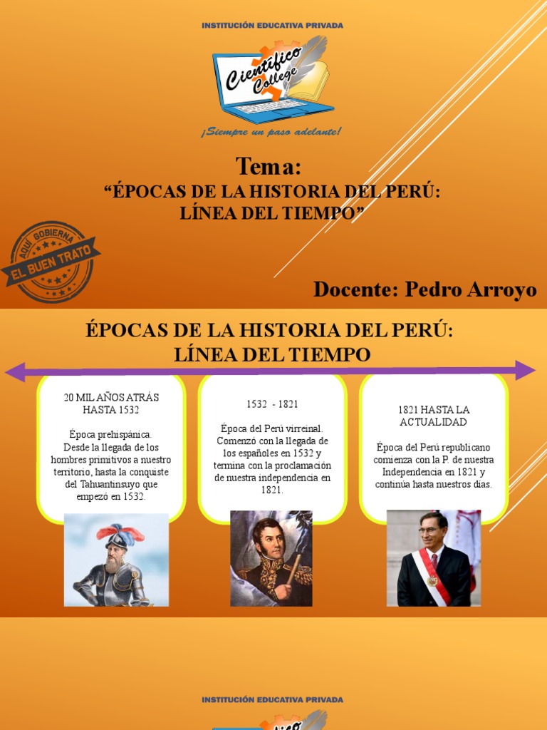 Tema Épocas de La Historia Del Perú Línea Del Tiempo | PDF