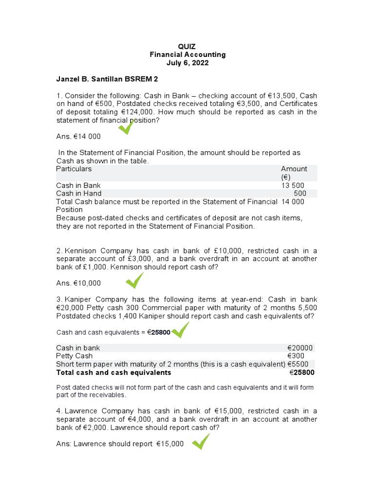 Janzel Santillan 7984335 0 | PDF | Deposit Account | Cheque