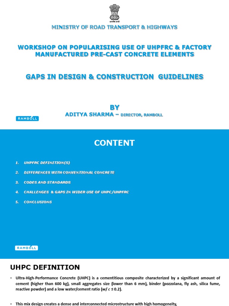 UHPFRC-Gaps in Design & Construction Guidelines by Shri Aditya Sharma | PDF | Concrete ...