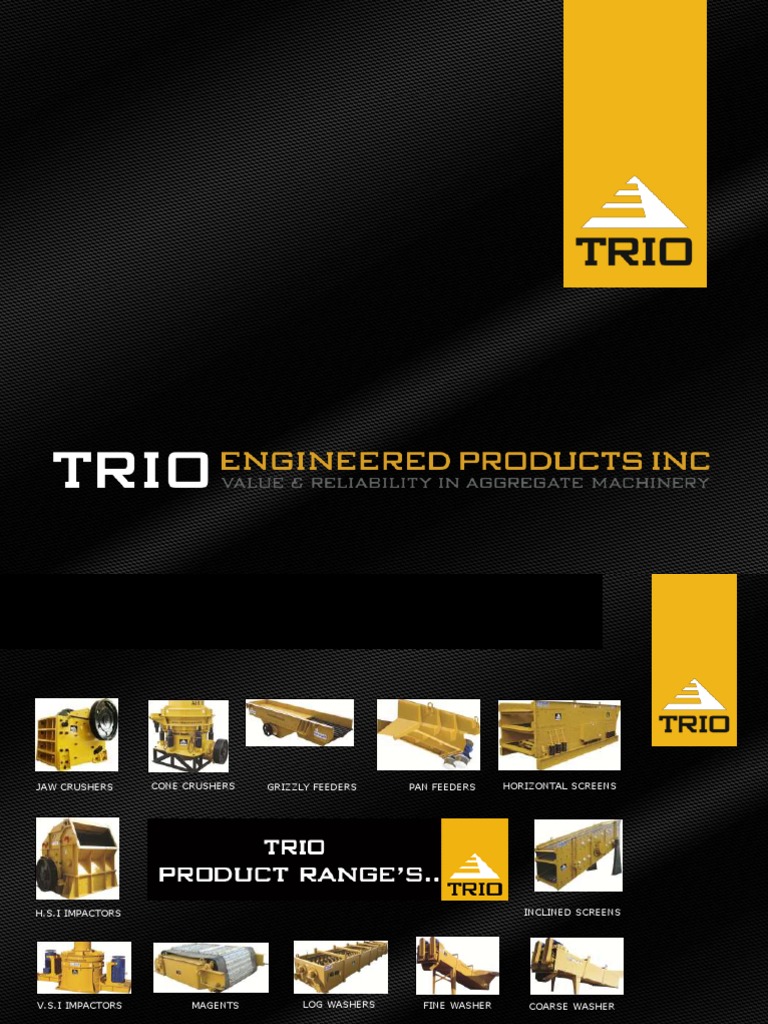 TRIO Company Presentation PDF | PDF | Washing Machine | Manufactured Goods
