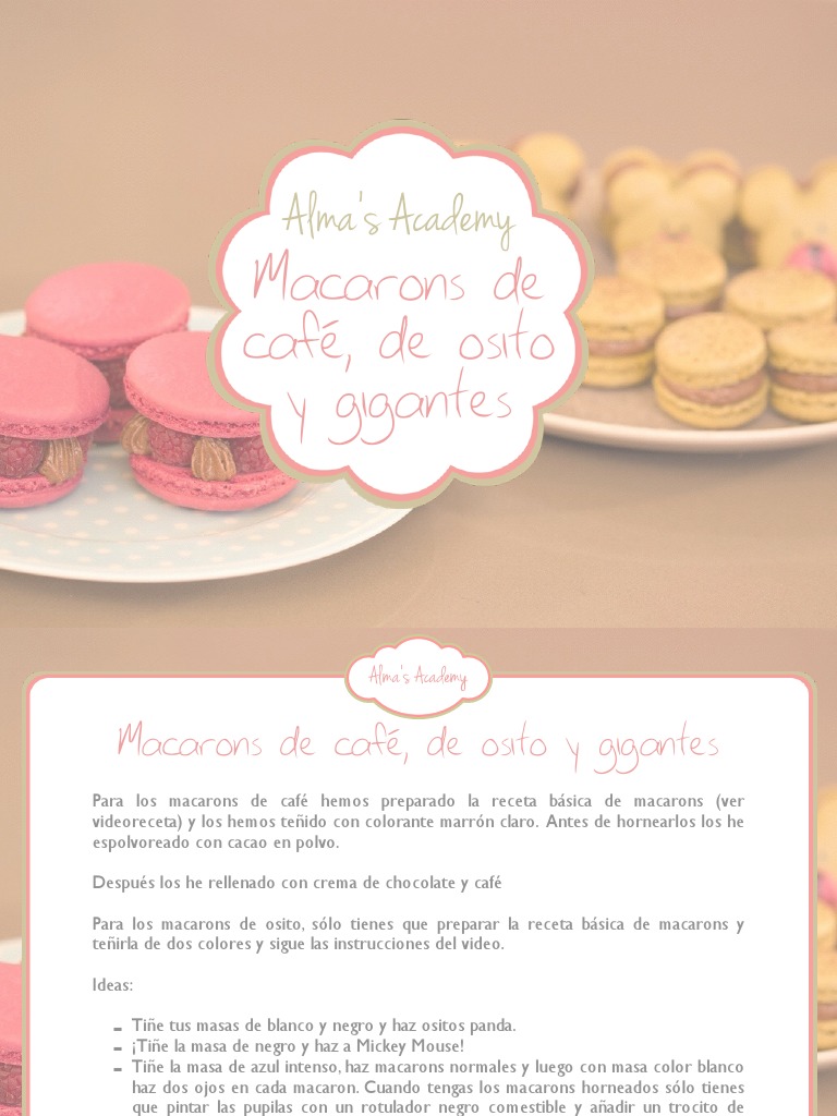 Macarons de Cafe | PDF