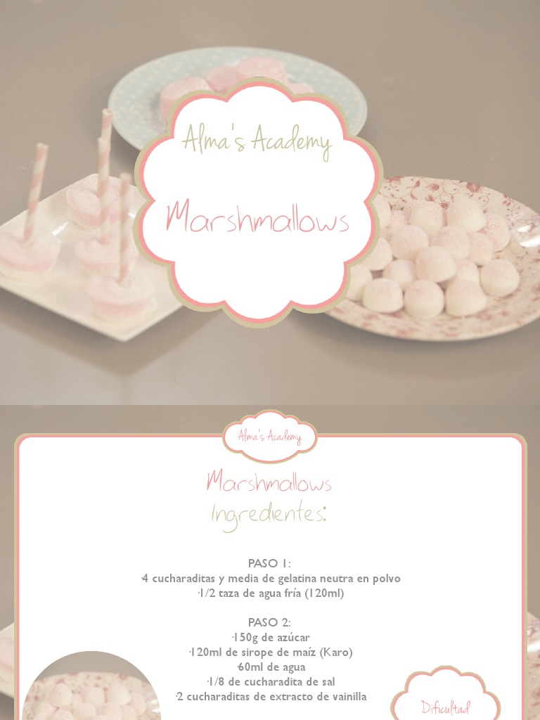 Marshmallows | PDF | Cocinando | Cocina occidental