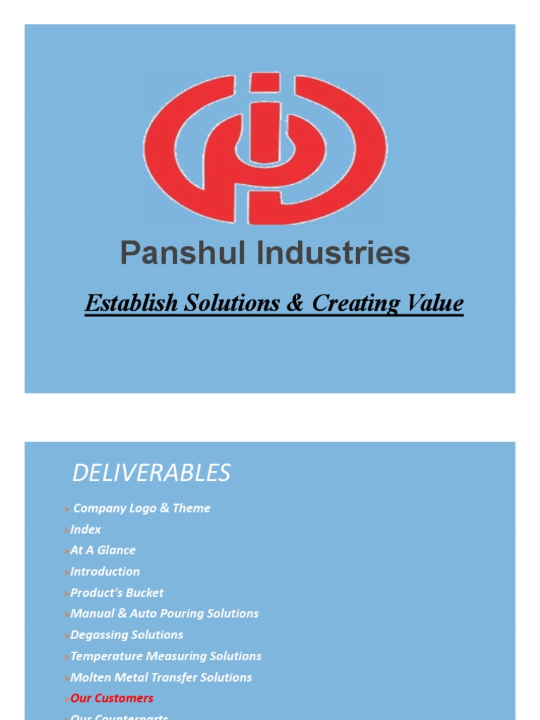 Panshul Industries Profile | PDF | Foundry | Vehicles