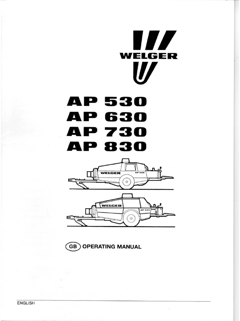 Welger AP 530-630-730-830 Workshop Manual 1132-99-03-01 BA | PDF