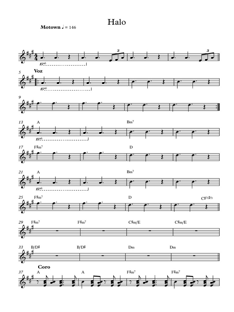 Halo - Partitura Completa | PDF