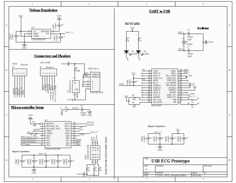 Main Schematic ECG | PDF | Computer Engineering | Electricity