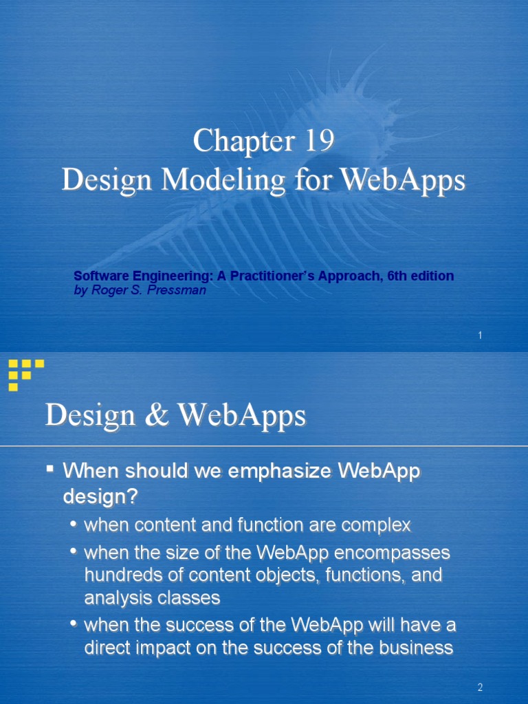 WebE Chapter 19 | PDF | Web Application | Class (Computer Programming)