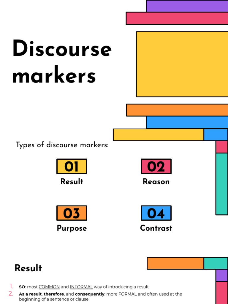 Discourse Markers | PDF | Clause | Sentence (Linguistics)