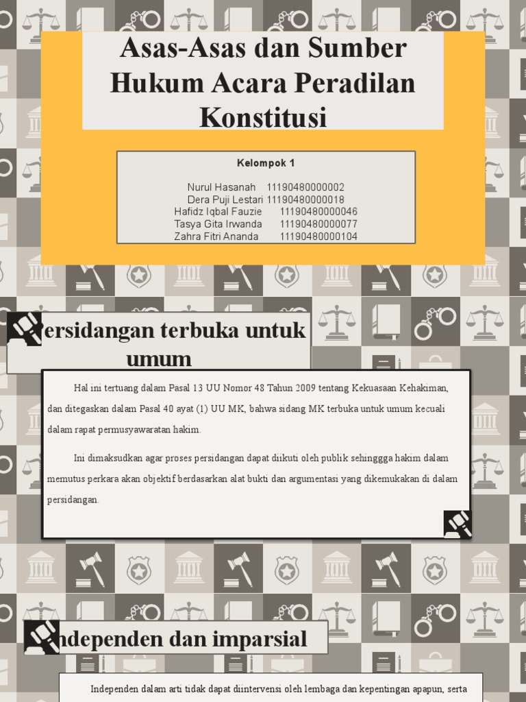 Hukum Acara MK - Kel 1 | PDF