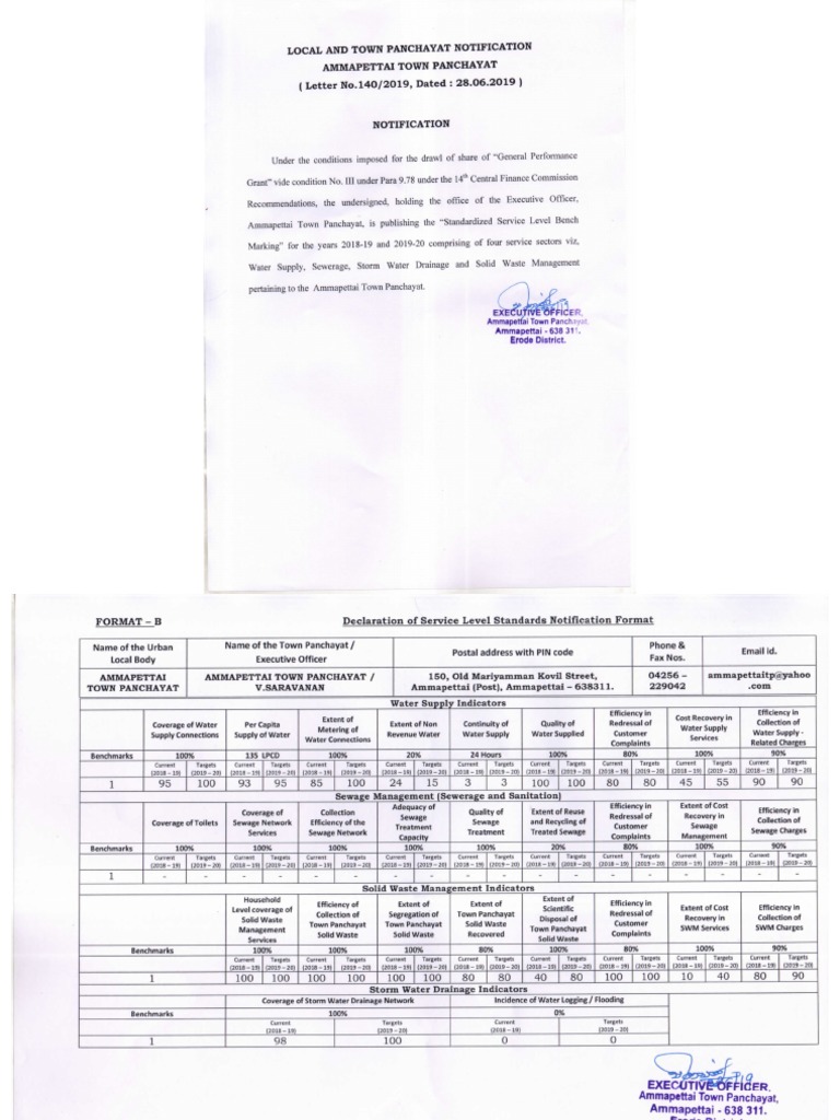 Service Level Standards Notification | PDF
