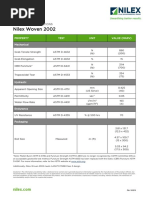 Nilex Nonwoven Geotextile Specs | PDF | Implied Warranty | Materials