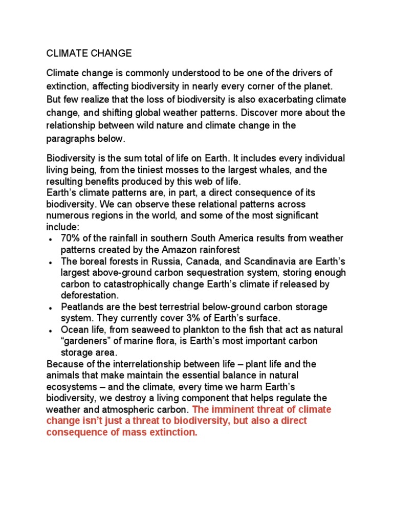 Climate Change | PDF | Home & Garden | Science & Mathematics