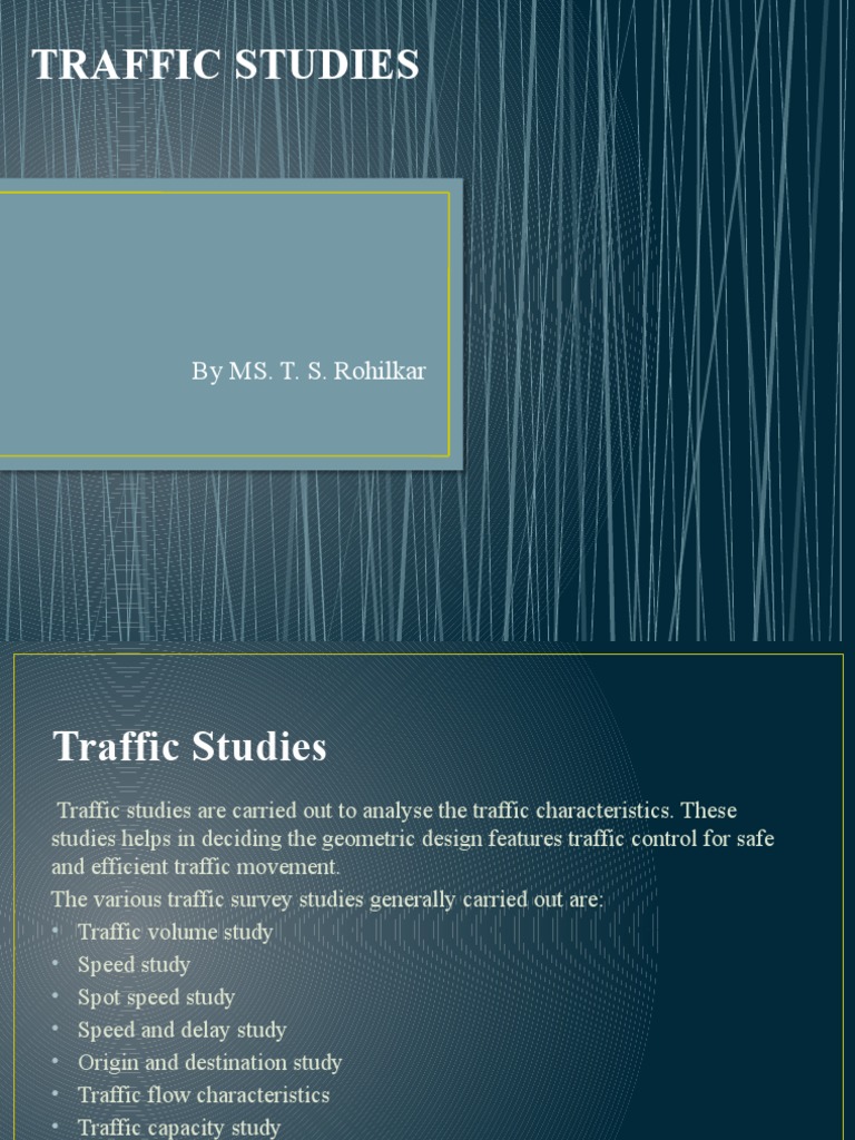 Traffic Studies | PDF | Traffic | Road