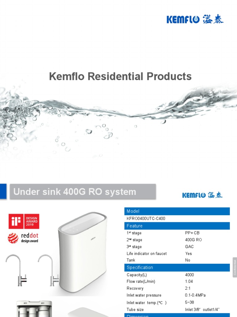 Kemflo Residential Products Under Sink and Counter Top Reverse Osmosis ...