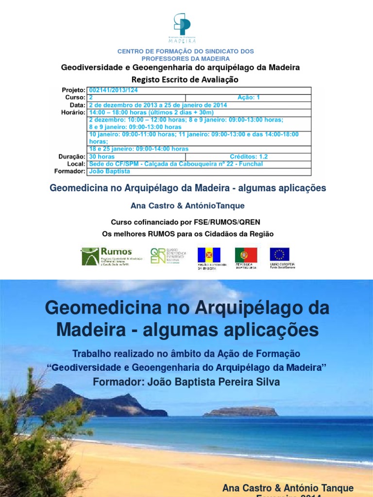 G6 Ana Castro Antonio Ranque Geomedicina No Arquipelago Da Madeira - REVISTO | PDF | Minerais | Pele