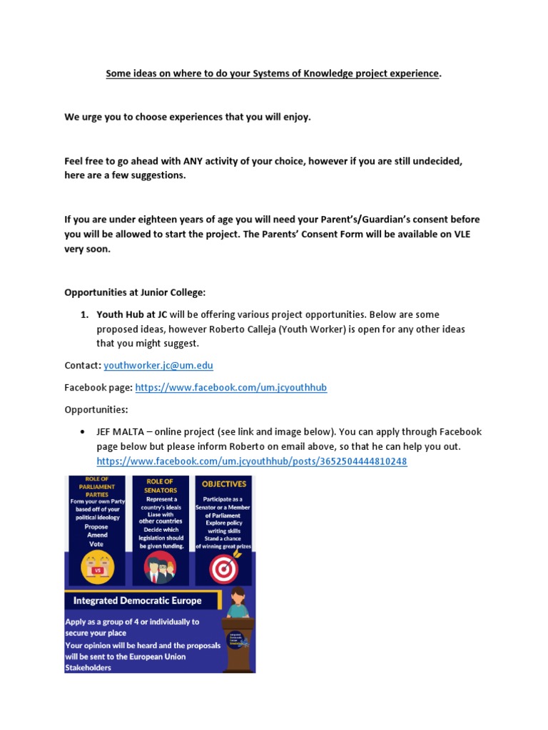 SOK Project Opportunities 2022-2023-1 | PDF | Volunteering | Communication