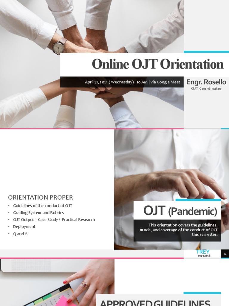 OJT Guidelines for Pandemic Semester | PDF | Academic Term | Cognition