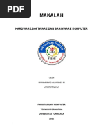 Makalah Hardware, Software, Dan Brainware Komputer | PDF